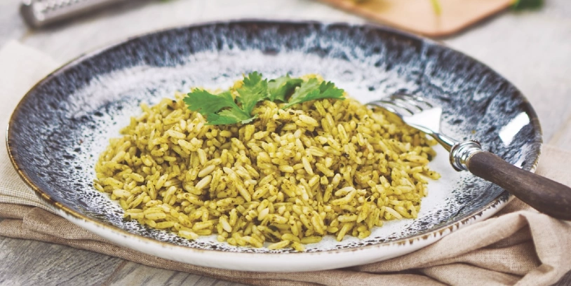 Green Rice with Poblano Chile - Abasto
